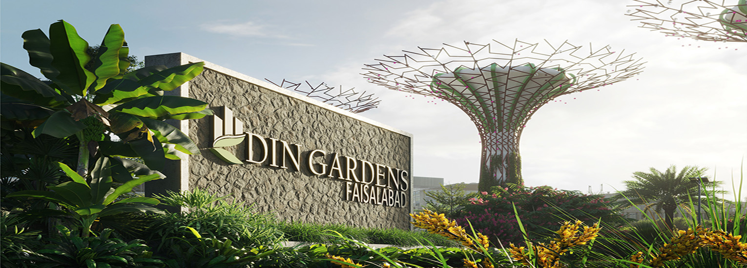 Din Gardens Faisalabad Plot Prices & Payment Plan for Residential ...